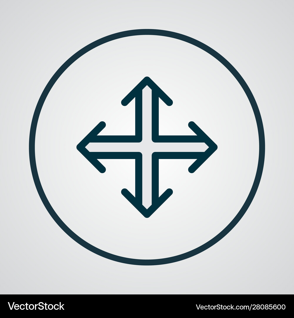 Navigation icon colored line symbol premium Vector Image