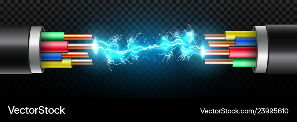 Creative of electric glowing Royalty Free Vector Image