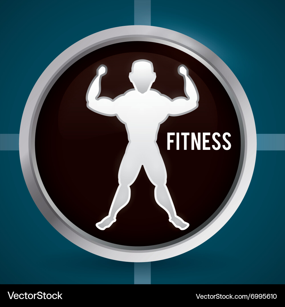 Fitness center design Royalty Free Vector Image