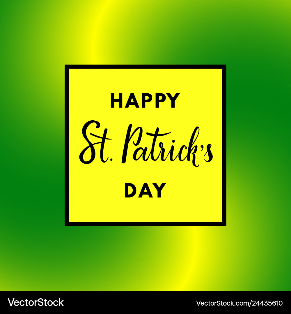 Happy saint patricks day greeting card Royalty Free Vector
