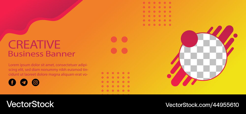Social media cover post template design Royalty Free Vector