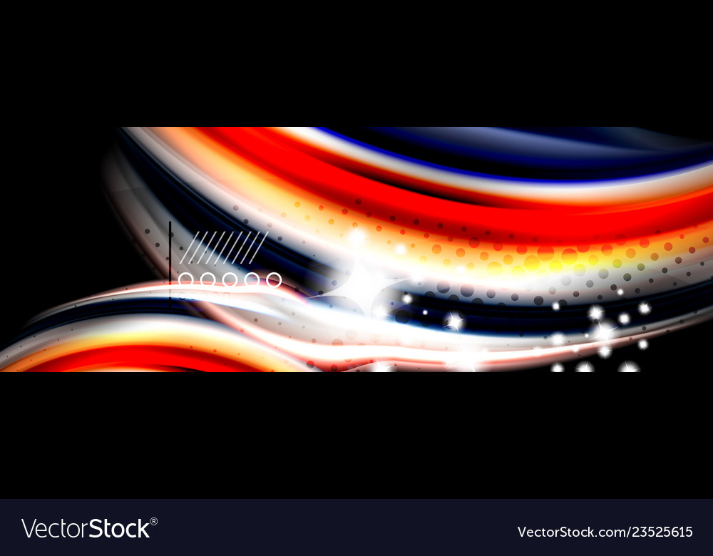 Fluid liquid wave pattern Royalty Free Vector Image