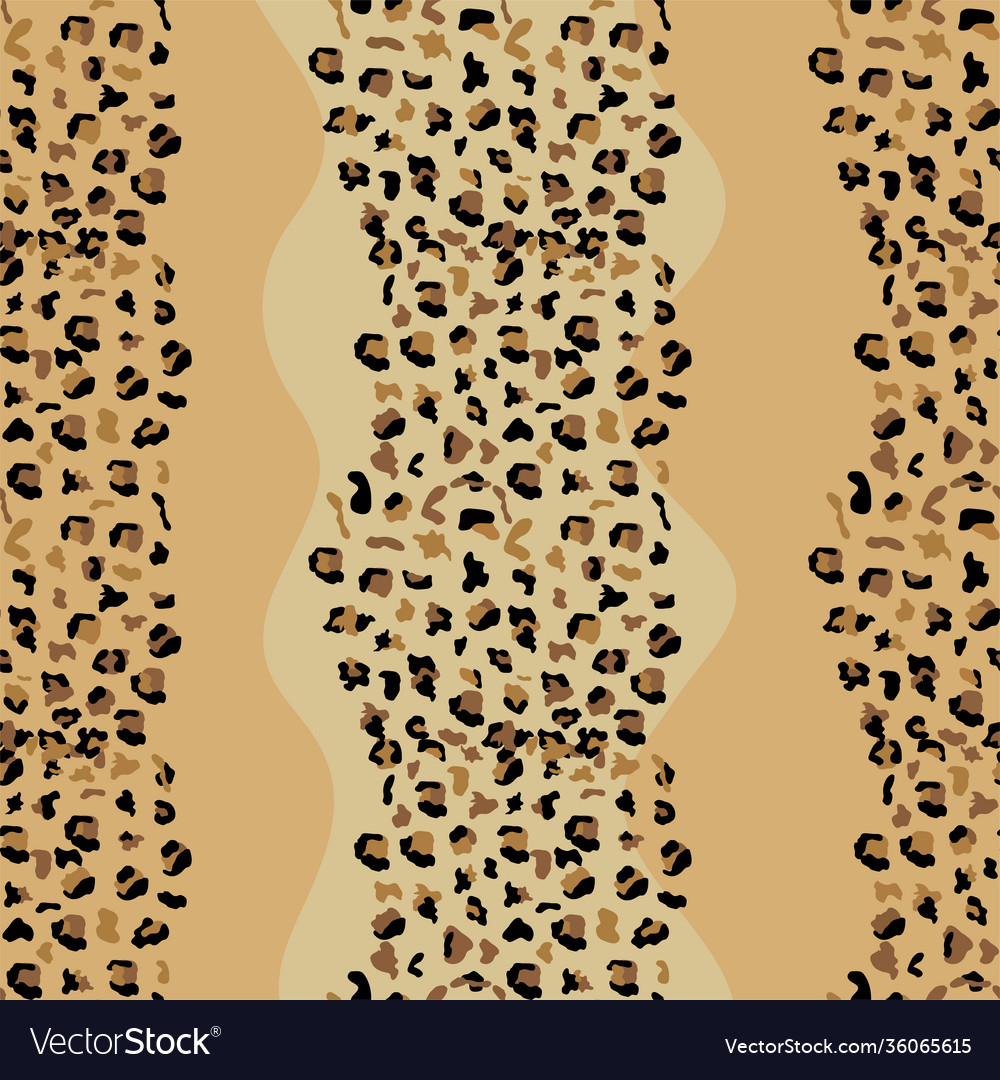 Leopard seamless pattern design background Vector Image