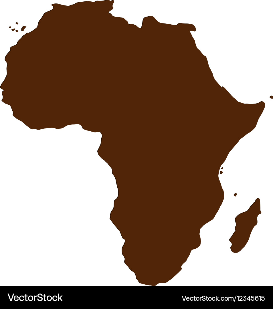 Map of africa Royalty Free Vector Image - VectorStock