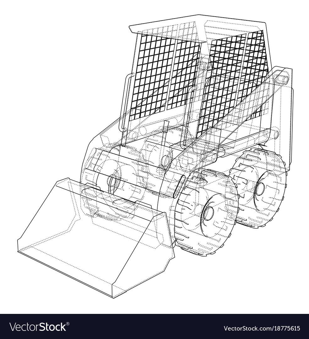 Mini loader Royalty Free Vector Image - VectorStock