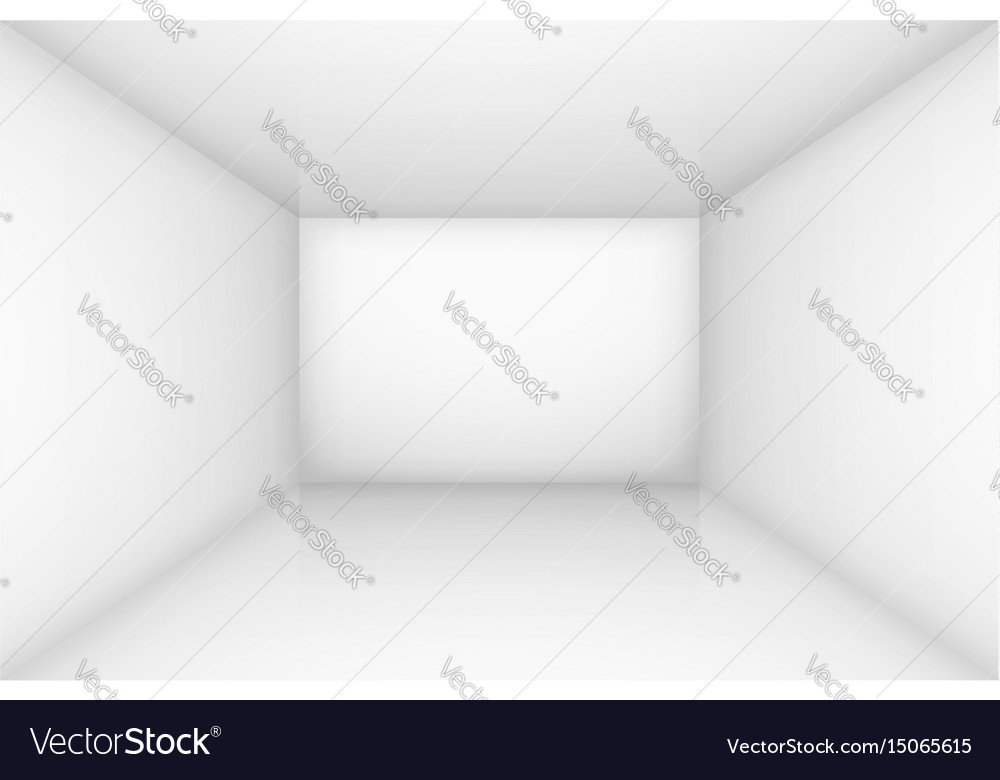White empty room interior for design Royalty Free Vector