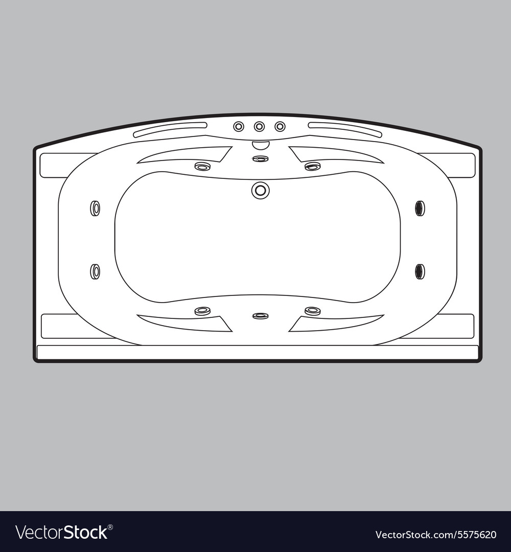 Bath plan Royalty Free Vector Image - VectorStock