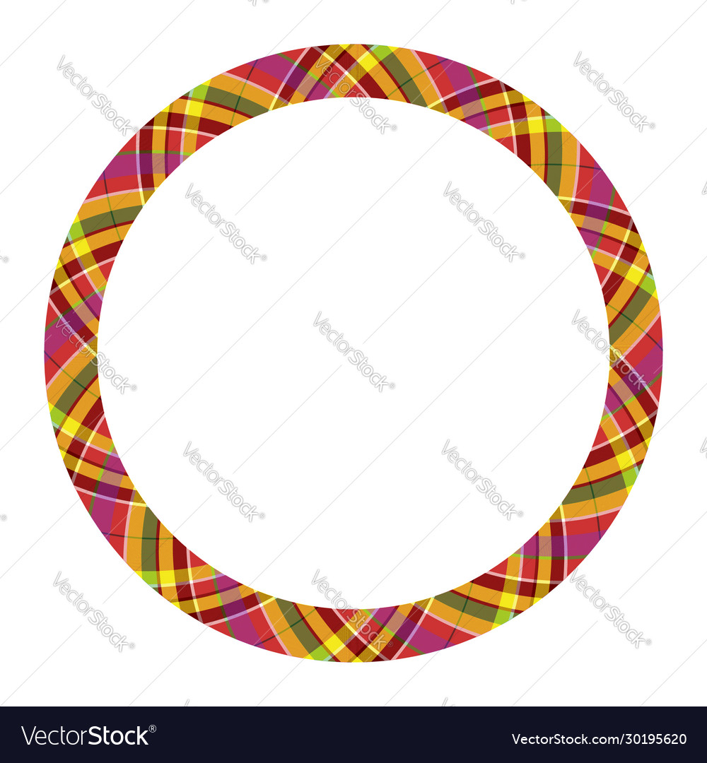 Circle borders and frames round border pattern Vector Image