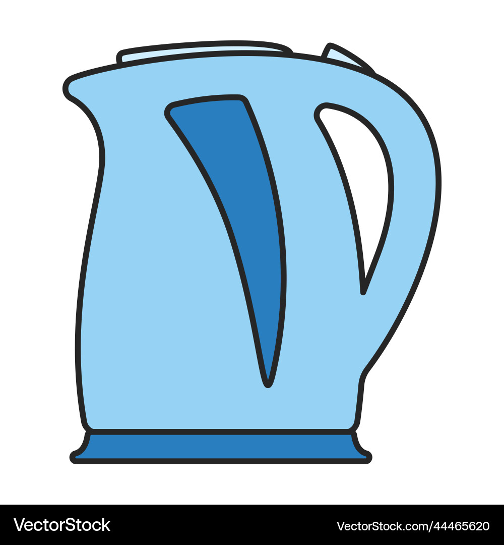 Kettle iconcolor logo isolated on white Royalty Free Vector