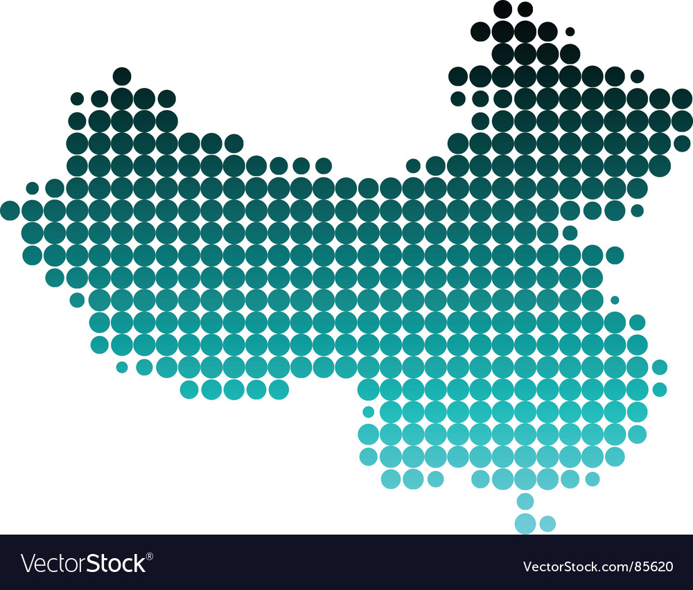 Map of china Royalty Free Vector Image - VectorStock