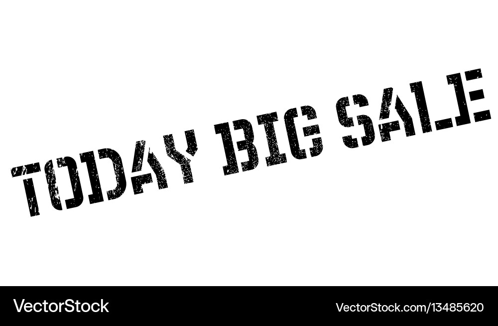 Today big sale rubber stamp Royalty Free Vector Image