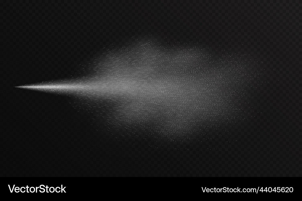 Water spray effect realistic cosmetic mist Vector Image