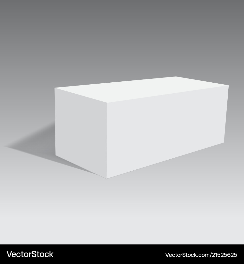 Blank paper or cardboard box packing Royalty Free Vector