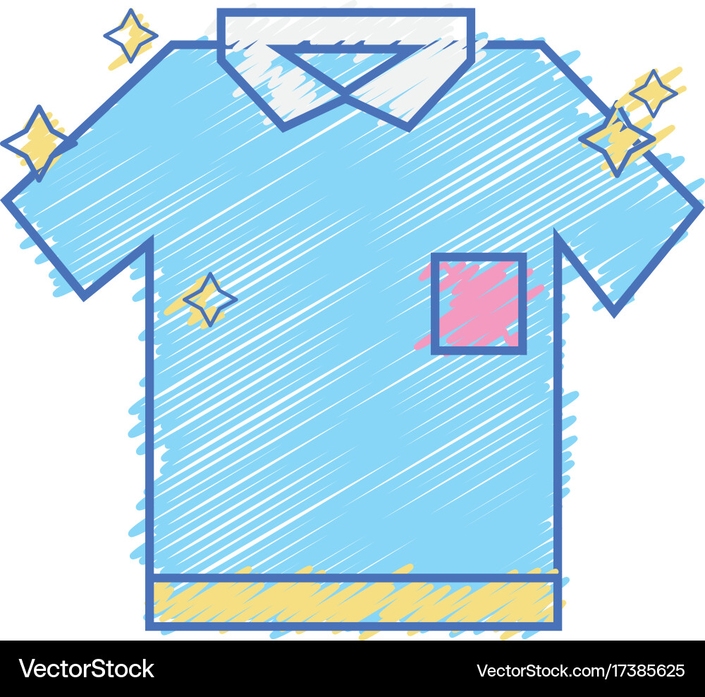 Clean shirt style design icon Royalty Free Vector Image