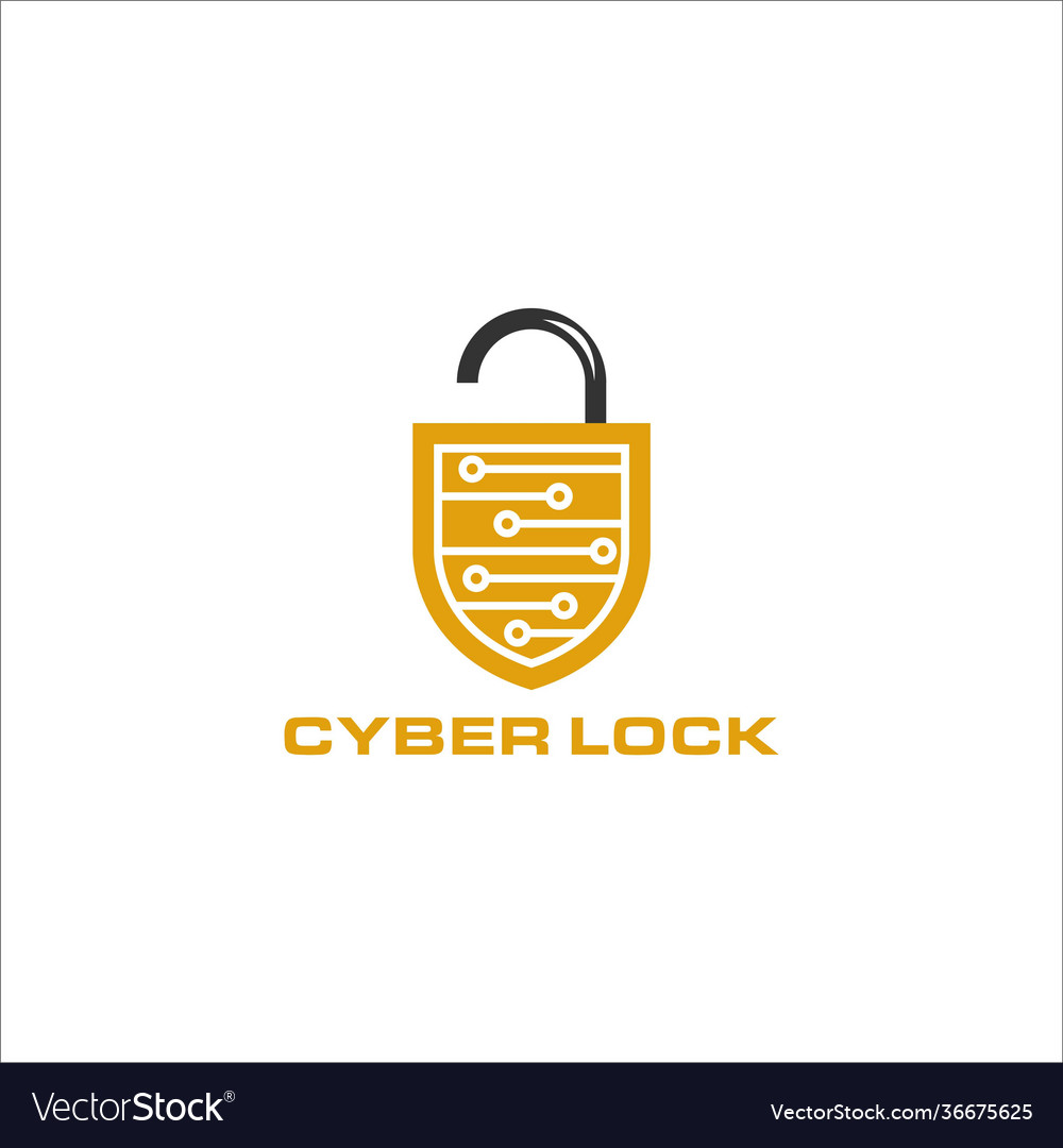 Data lockfolder lock logo security Royalty Free Vector Image