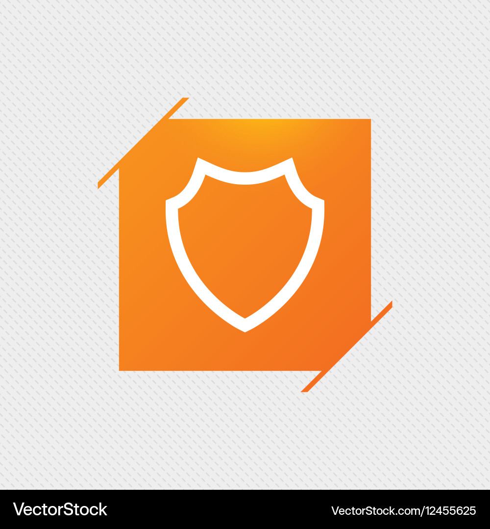 Shield sign icon protection symbol Royalty Free Vector Image