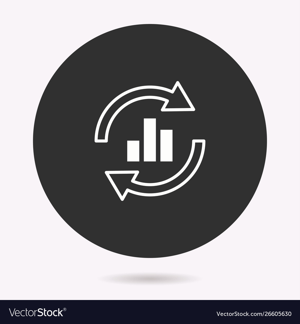 Data analysis - icon isolated Royalty Free Vector Image