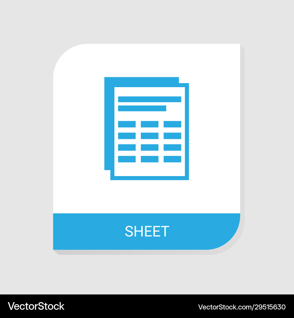 Editable filled sheet icon from accounting icons Vector Image
