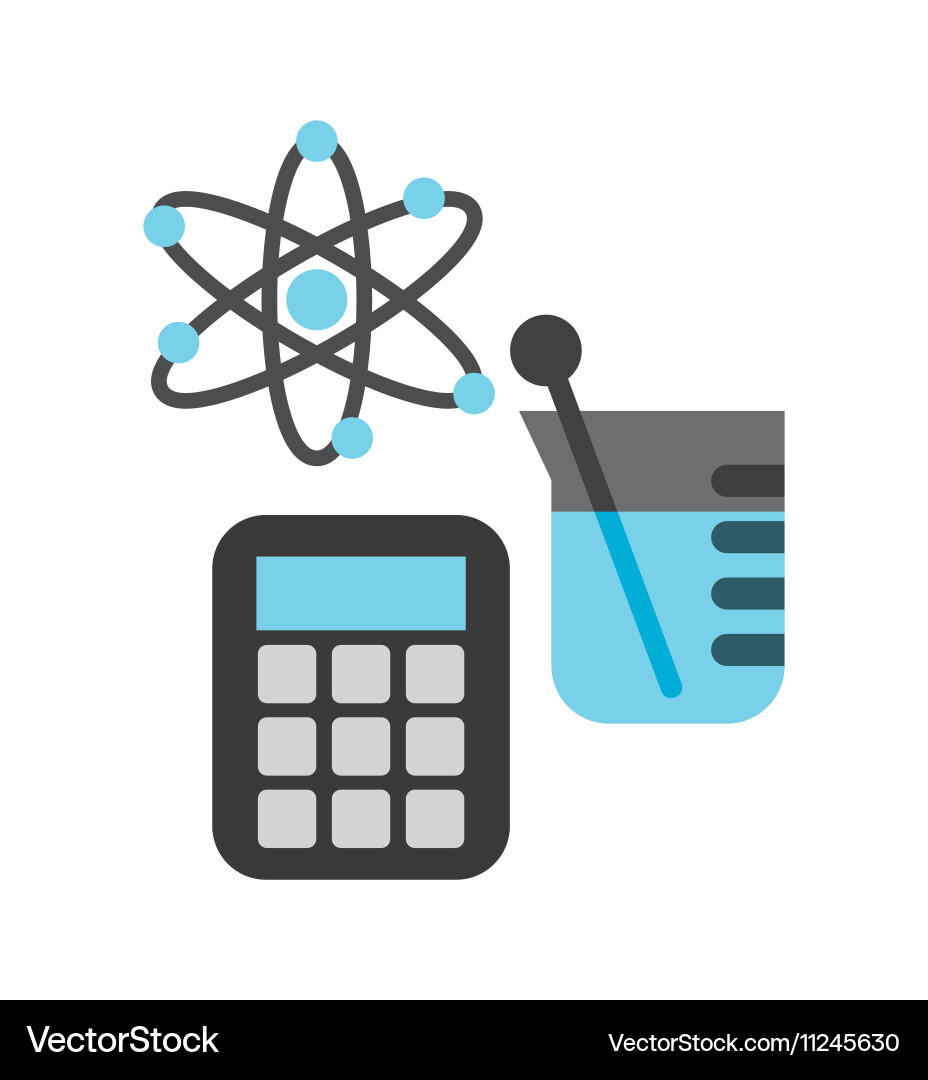 Laboratory equipment set line icons Royalty Free Vector