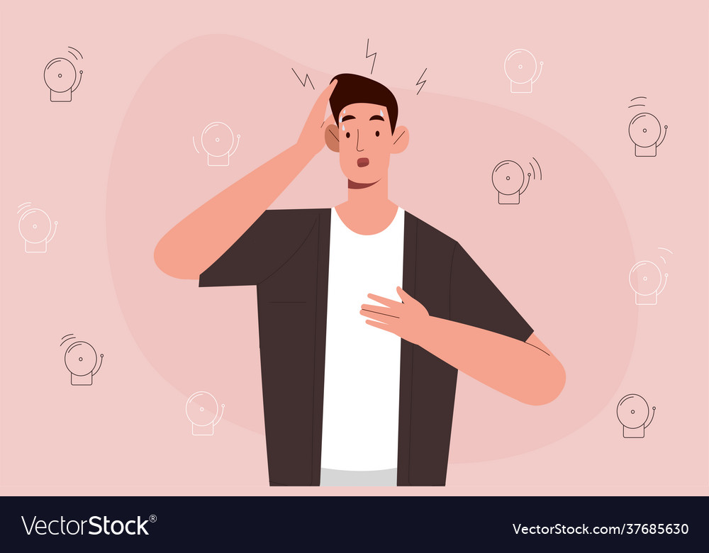 Panic disorder concept Royalty Free Vector Image