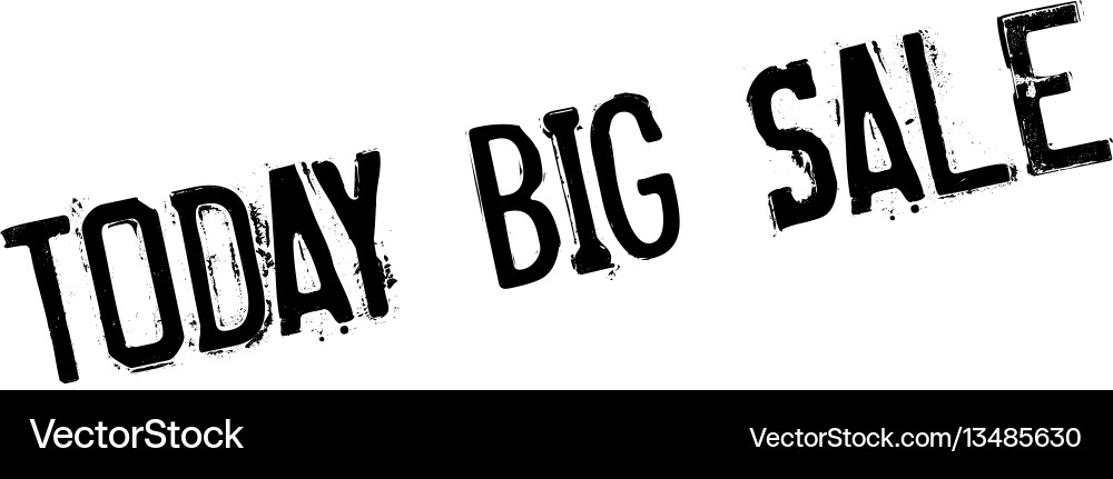 Today big sale rubber stamp Royalty Free Vector Image
