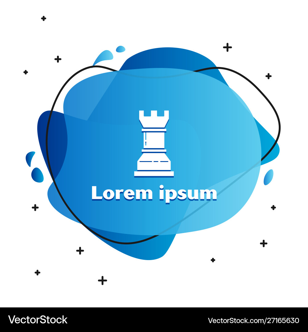 White business strategy icon isolated on Vector Image
