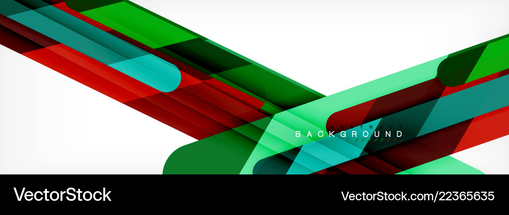 Abstract colorful lines modern geometric Vector Image