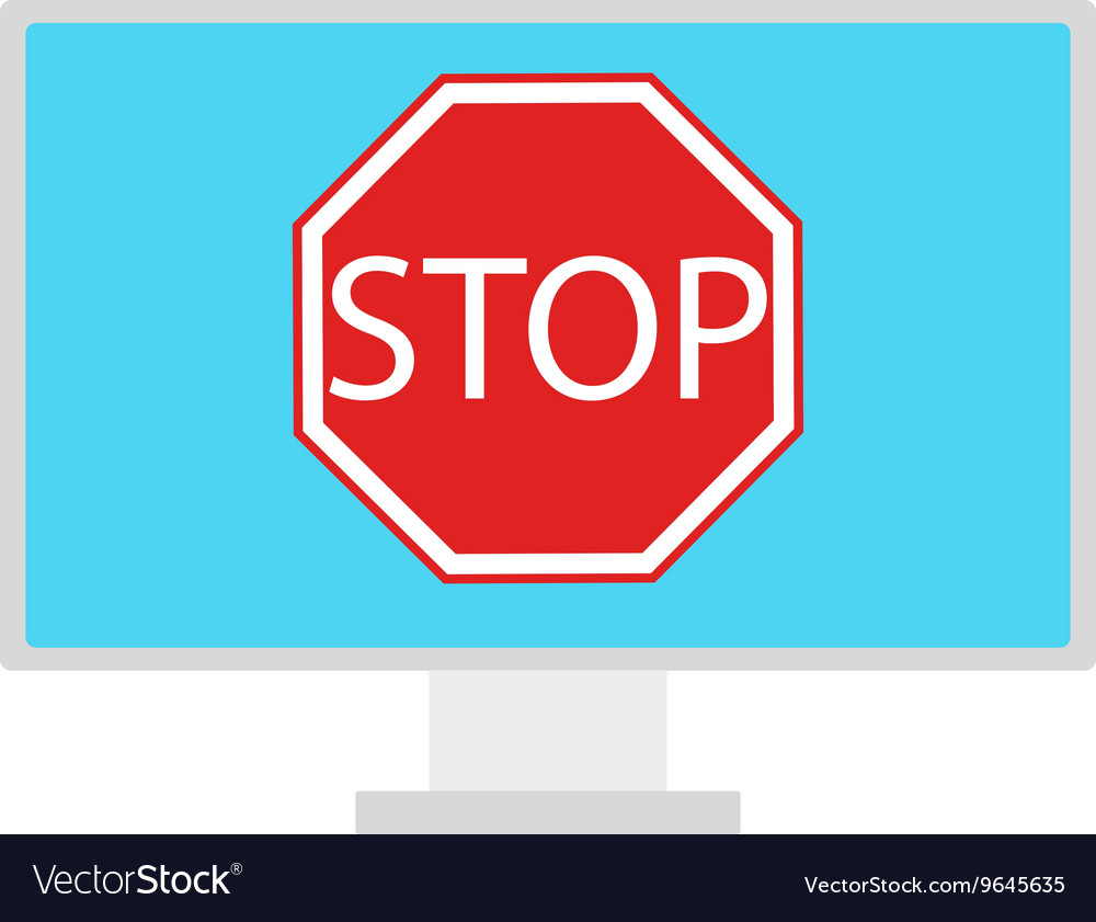 Content control flat Royalty Free Vector Image