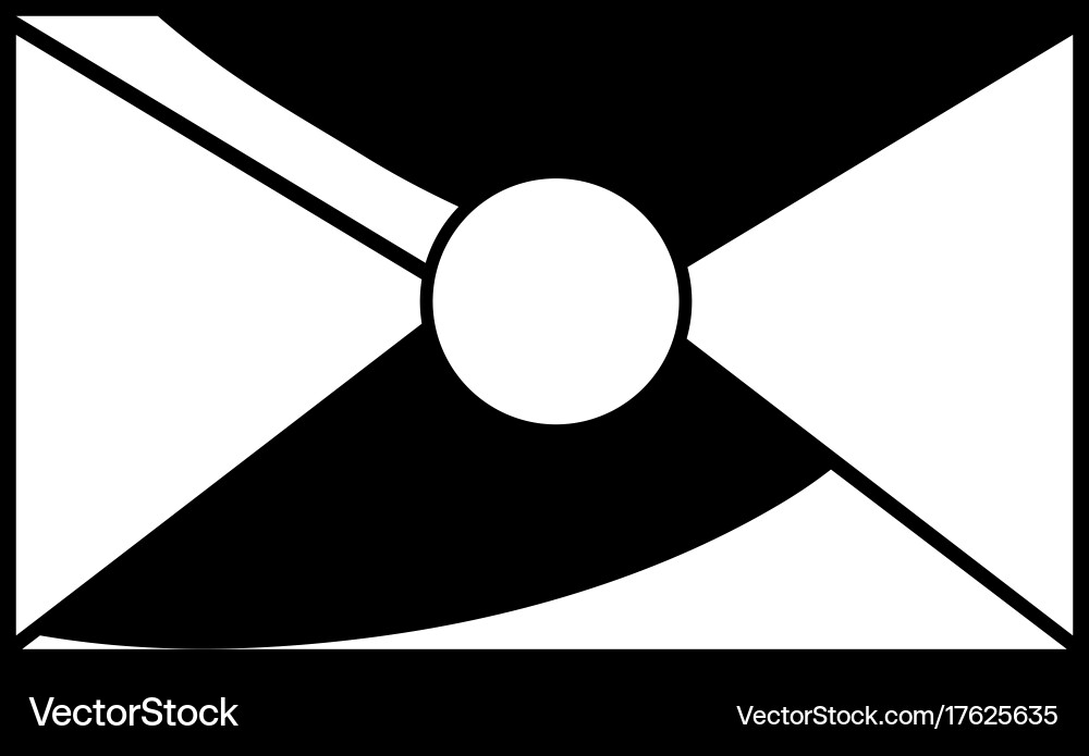 Contour e-mail letter message style design Vector Image