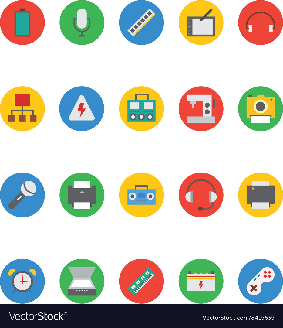 Electronics icons 4 Royalty Free Vector Image - VectorStock