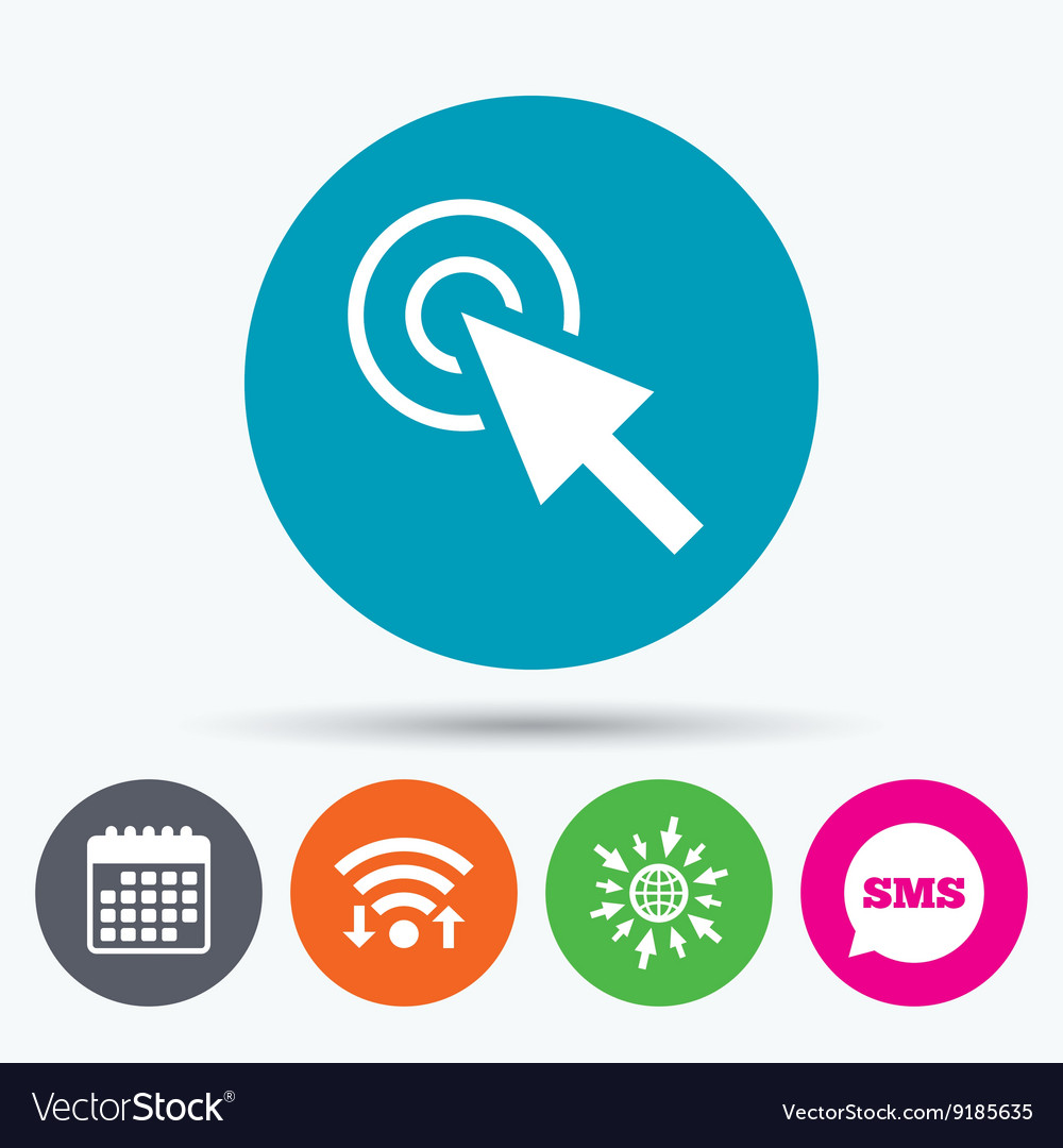 Mouse Cursor Sign Icon Pointer Symbol Royalty Free Vector