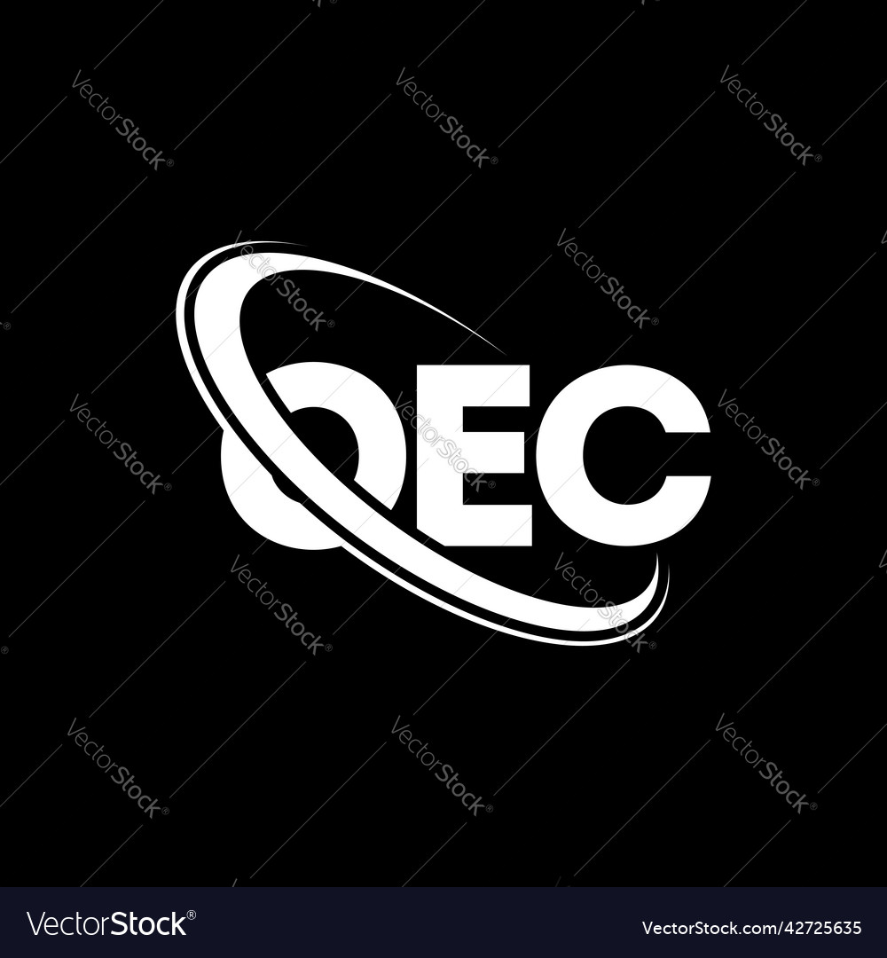 Oec logo letter design Royalty Free Vector Image