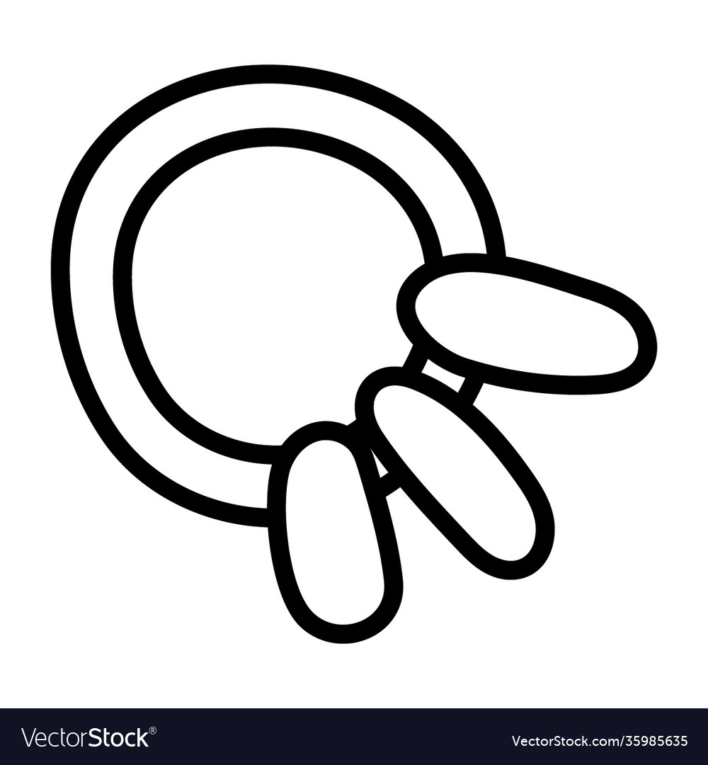 Teether ring Royalty Free Vector Image - VectorStock