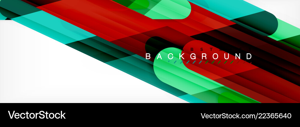 Abstract colorful lines modern geometric Vector Image