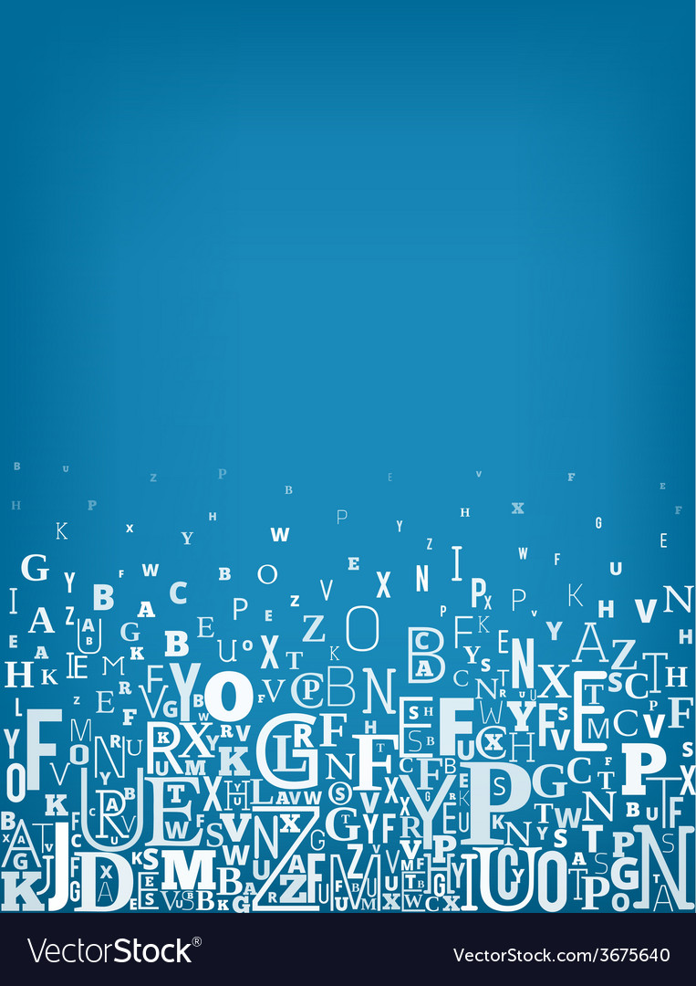 Alphabet background Royalty Free Vector Image - VectorStock