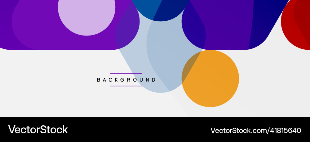 Color bubbles and rounded geometric shapes Vector Image