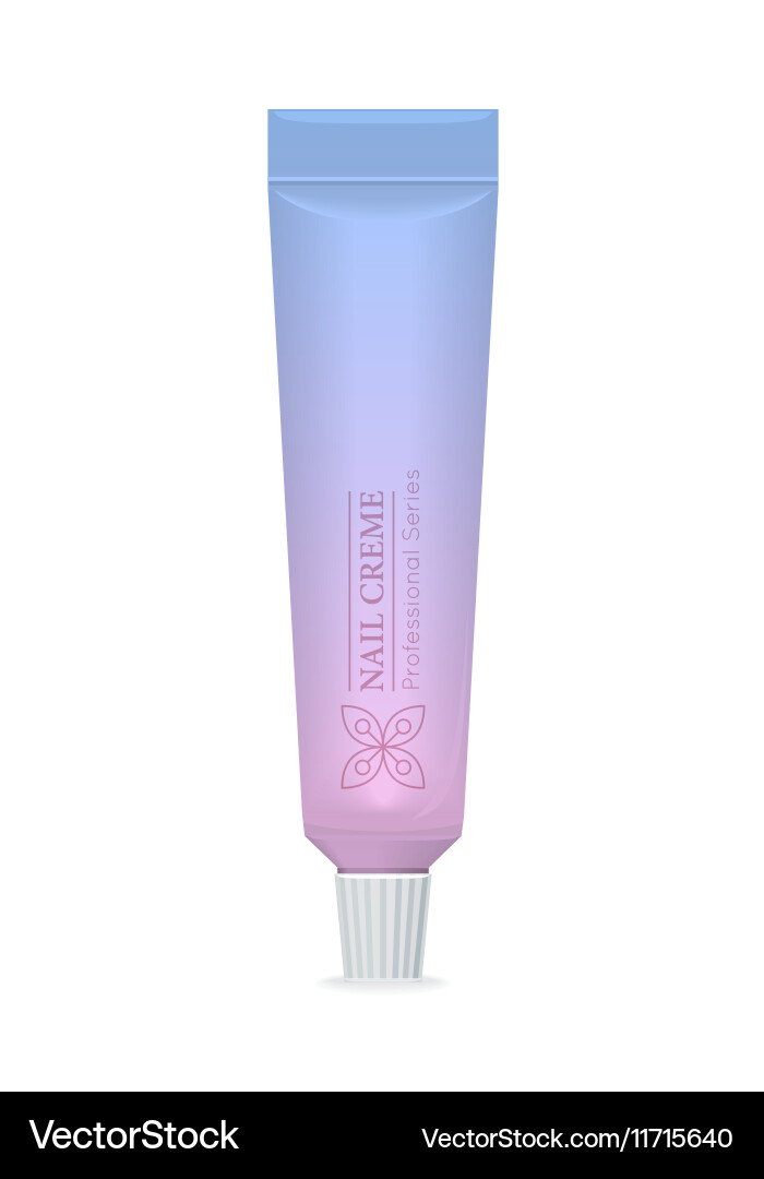 Cosmetic cream in flat design Royalty Free Vector Image