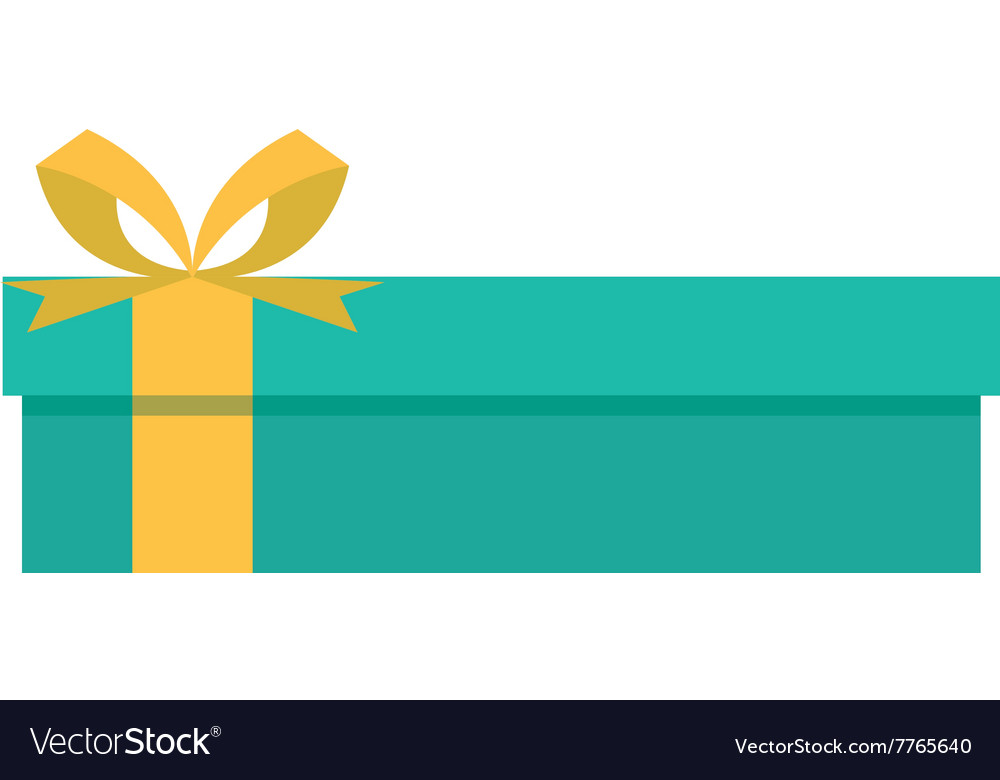 Cute present object Royalty Free Vector Image - VectorStock