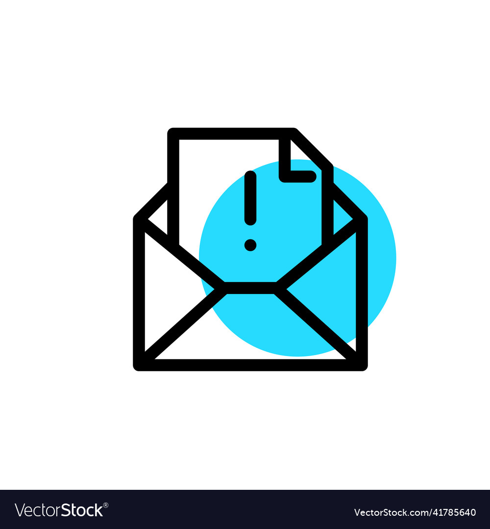 Important notification in the mail pixel perfect Vector Image Important notification in the mail pixel perfect Vector Image