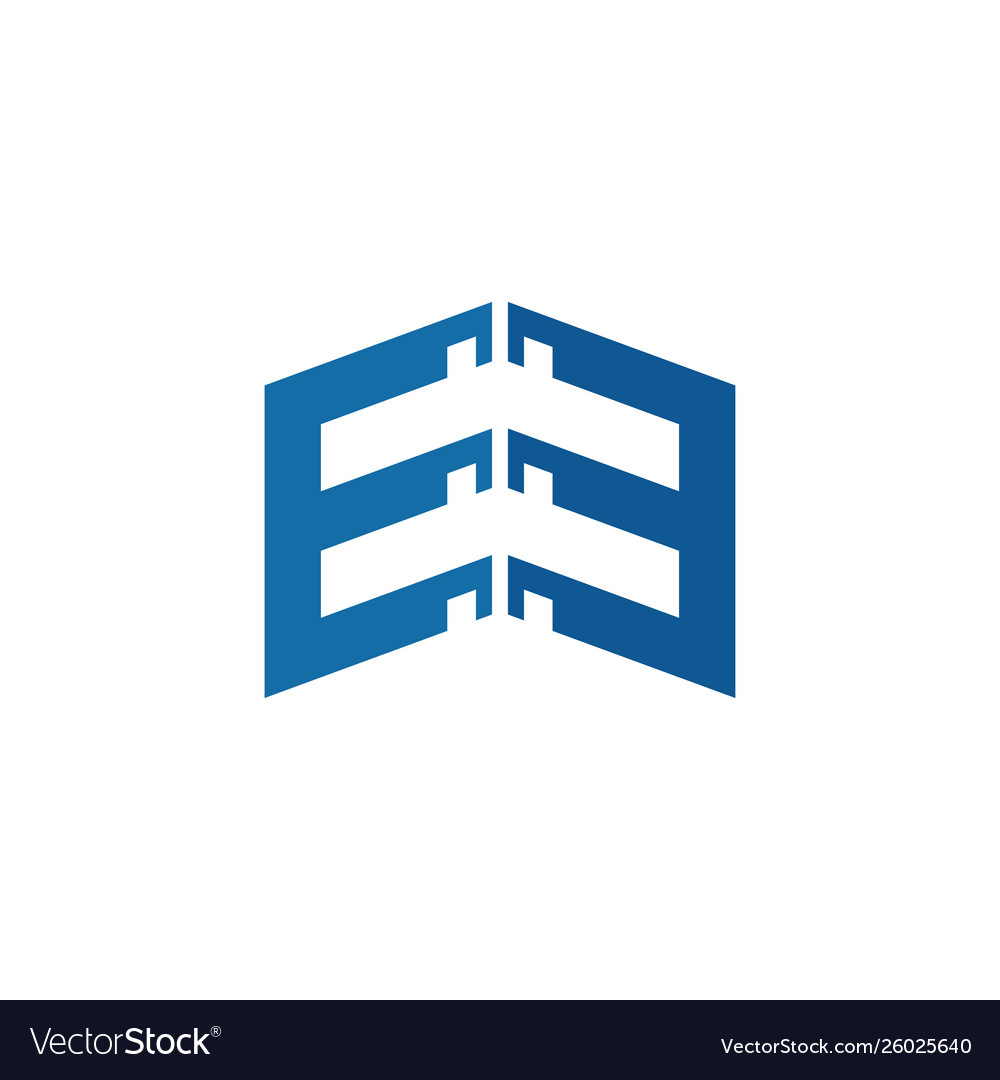 Initial e logo template Royalty Free Vector Image