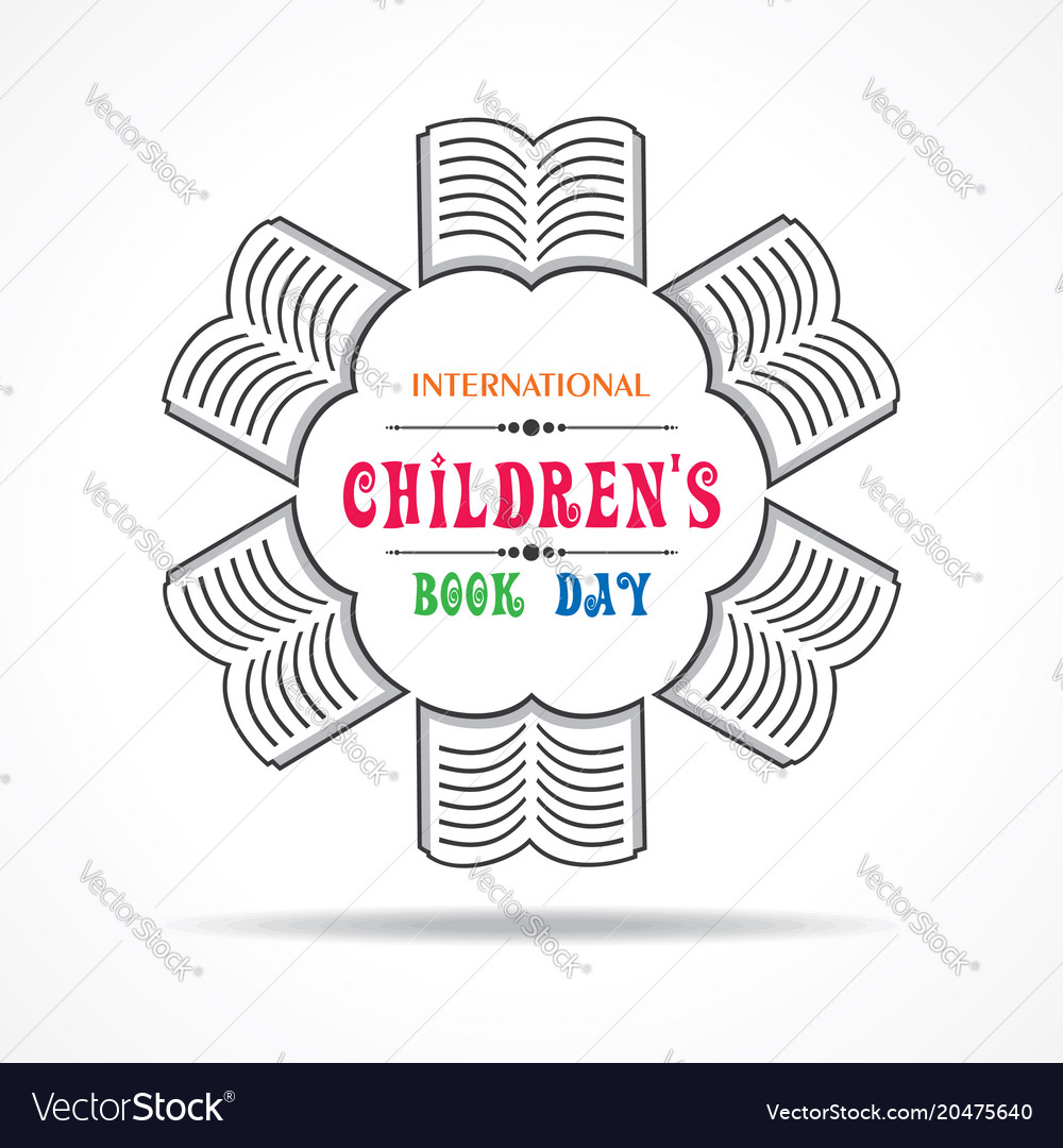International children book day poster Royalty Free Vector
