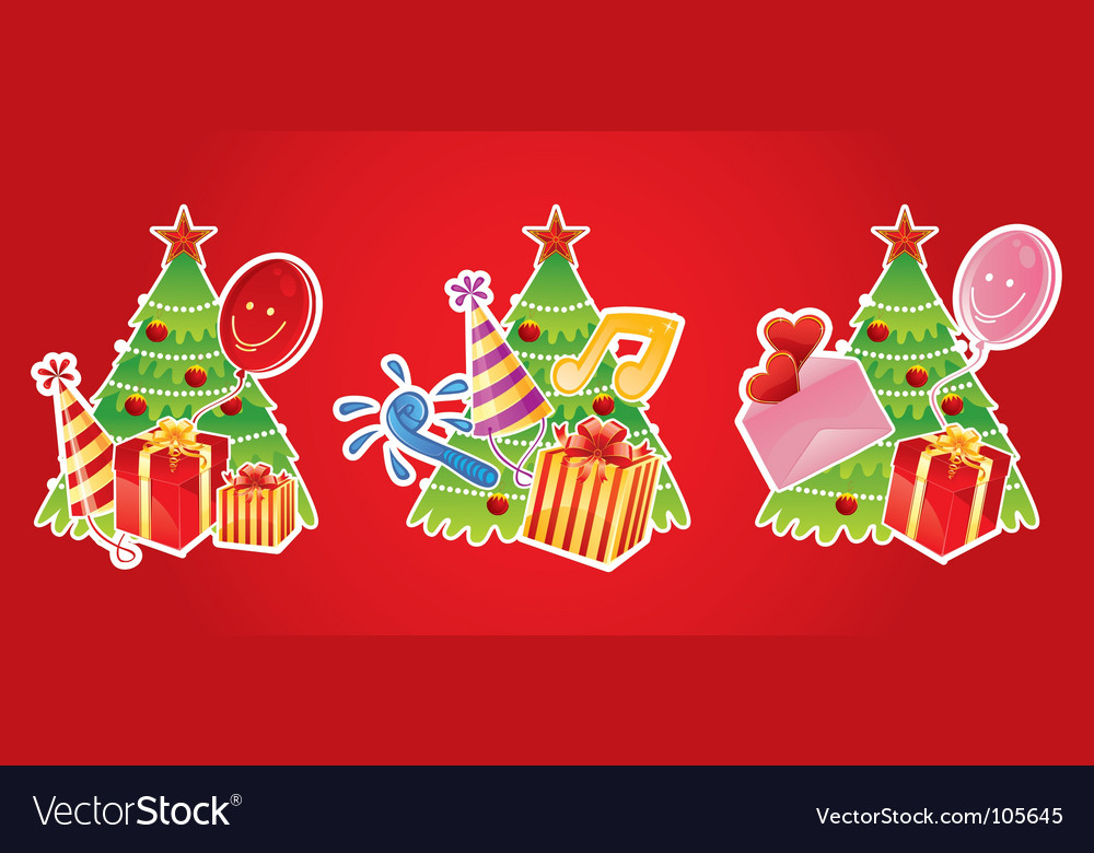 Christmas set Royalty Free Vector Image - VectorStock