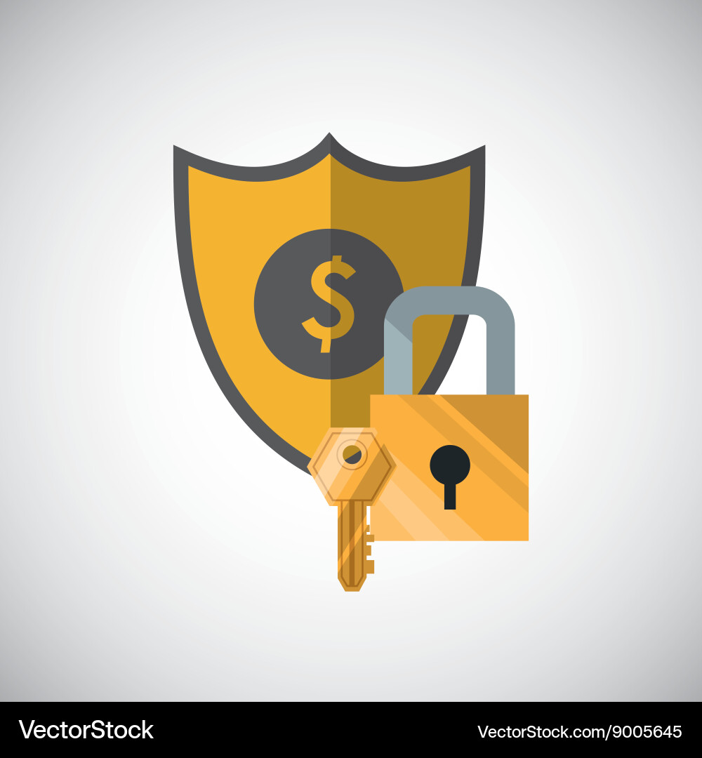 Insurance design safety icon isolated Royalty Free Vector