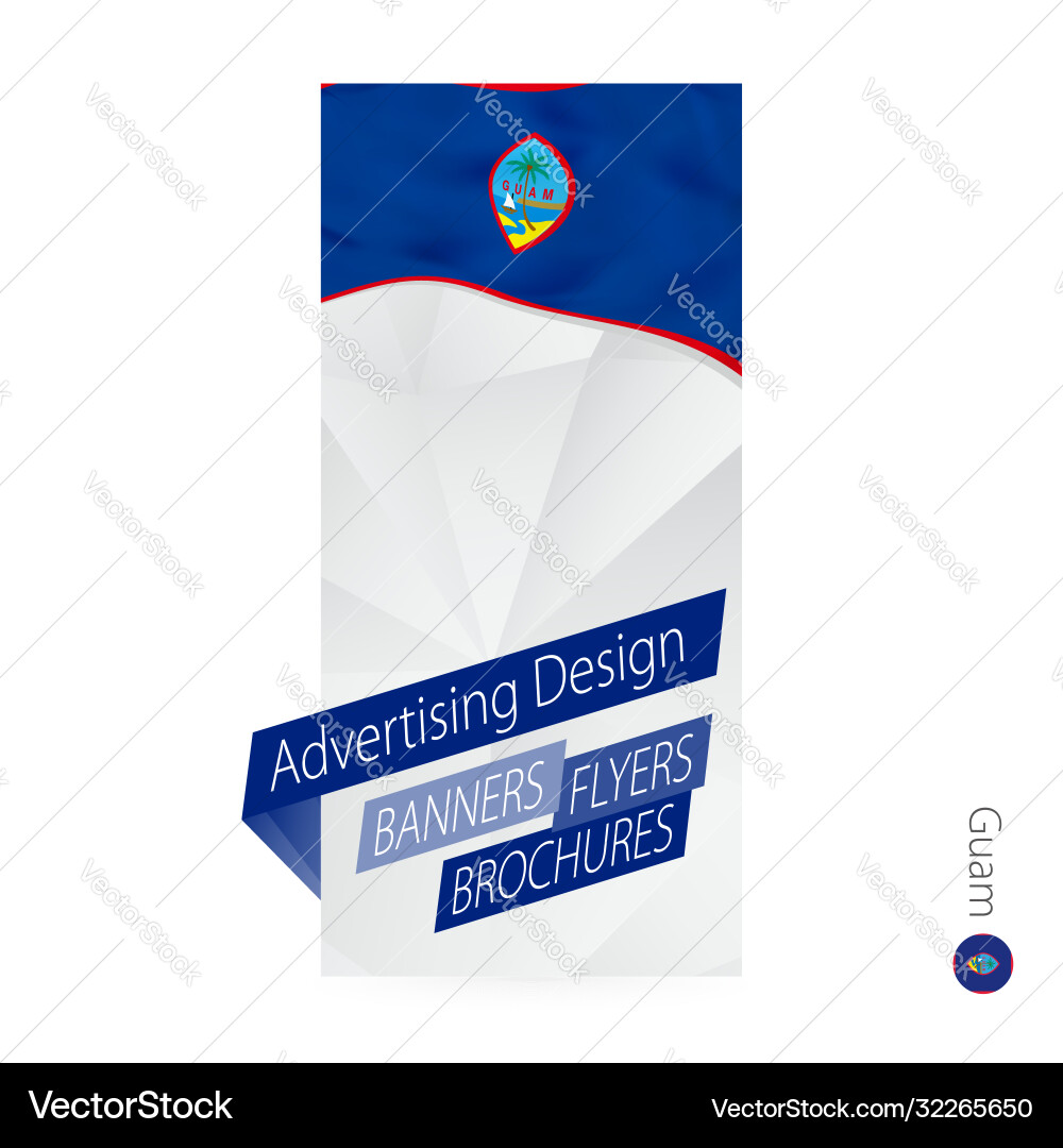 Abstract banner template for guam Royalty Free Vector Image