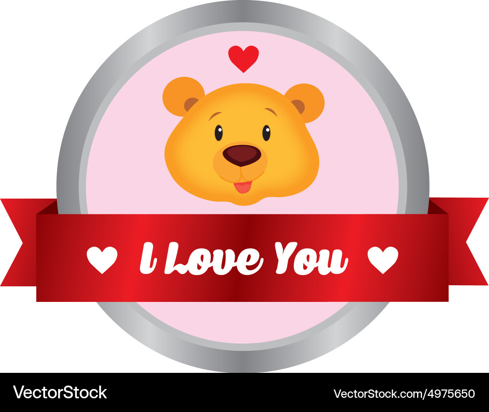 Abstract love symbol on a white background Vector Image