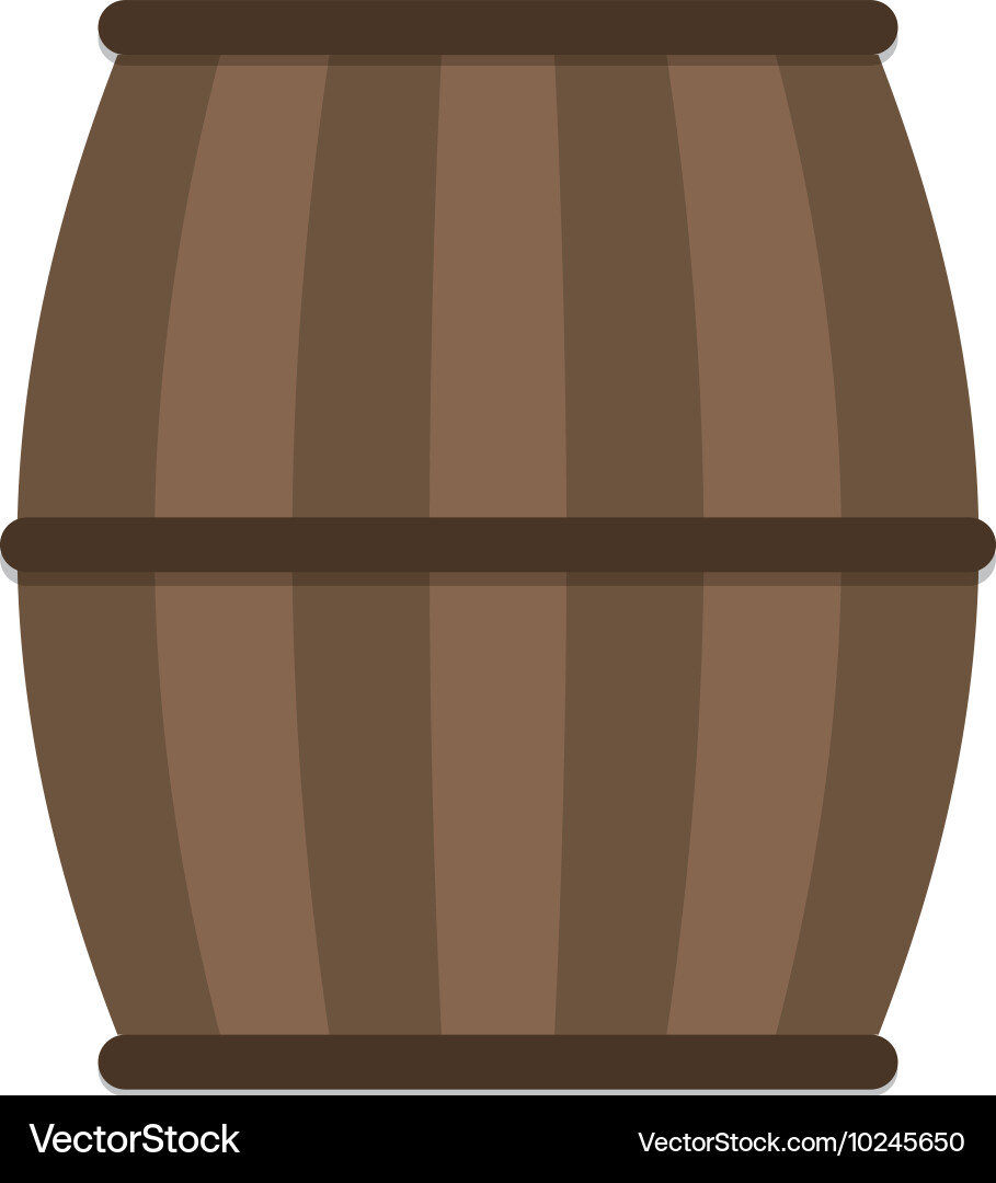Beer barrel beverage drink icon Royalty Free Vector Image