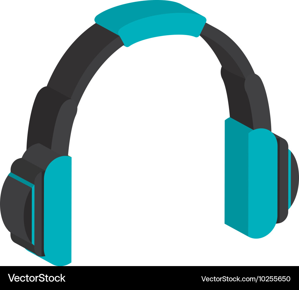 Earphone wire music icon Royalty Free Vector Image