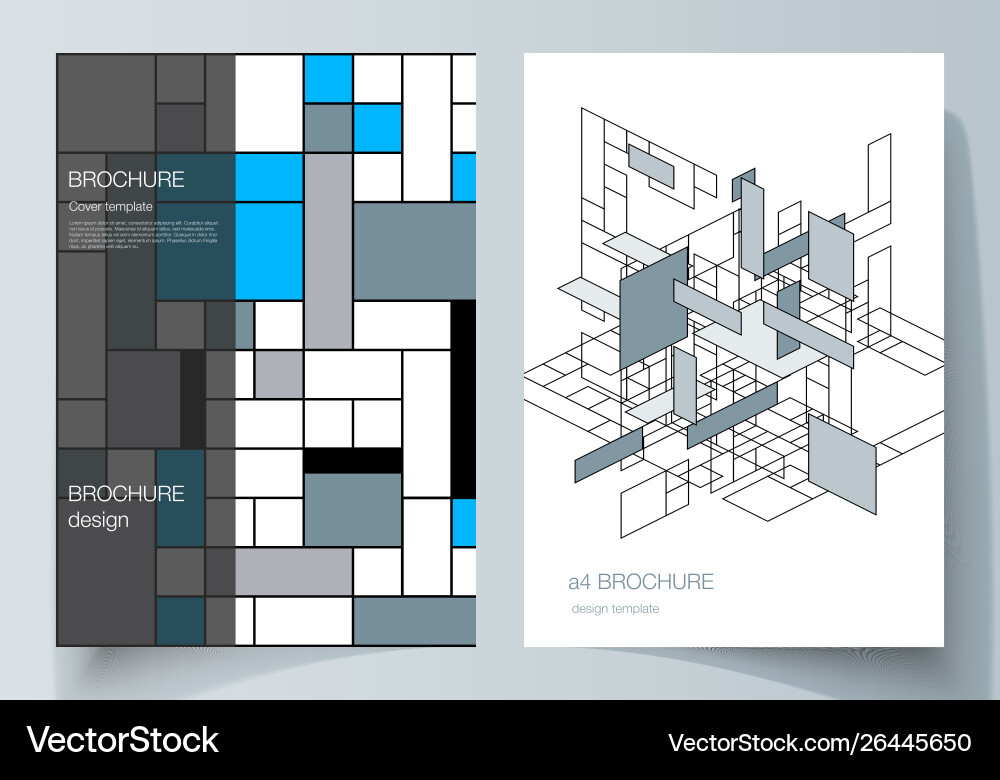 Layout a4 format modern cover Royalty Free Vector Image