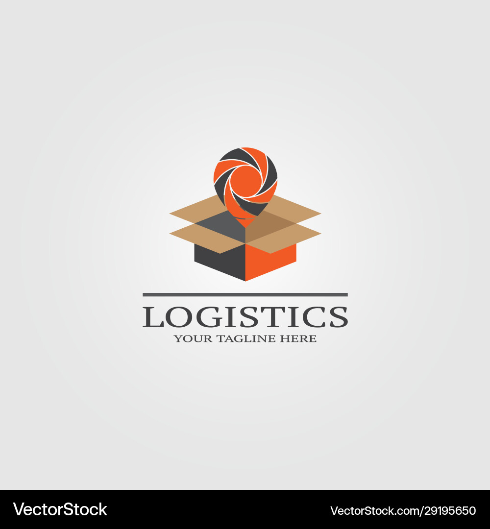 Logistic logo template for business Royalty Free Vector
