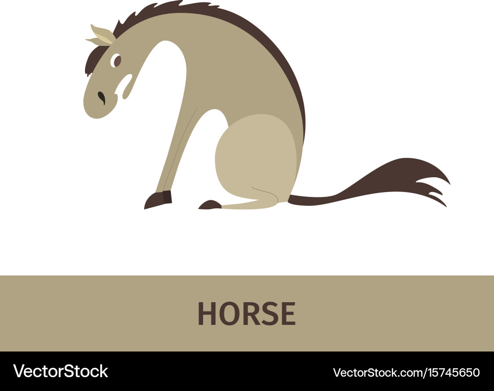 Postcard with a cartoon character Royalty Free Vector Image
